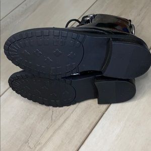 True Craft | Shoes | Nib True Craft Patent Combat Boots | Poshmark